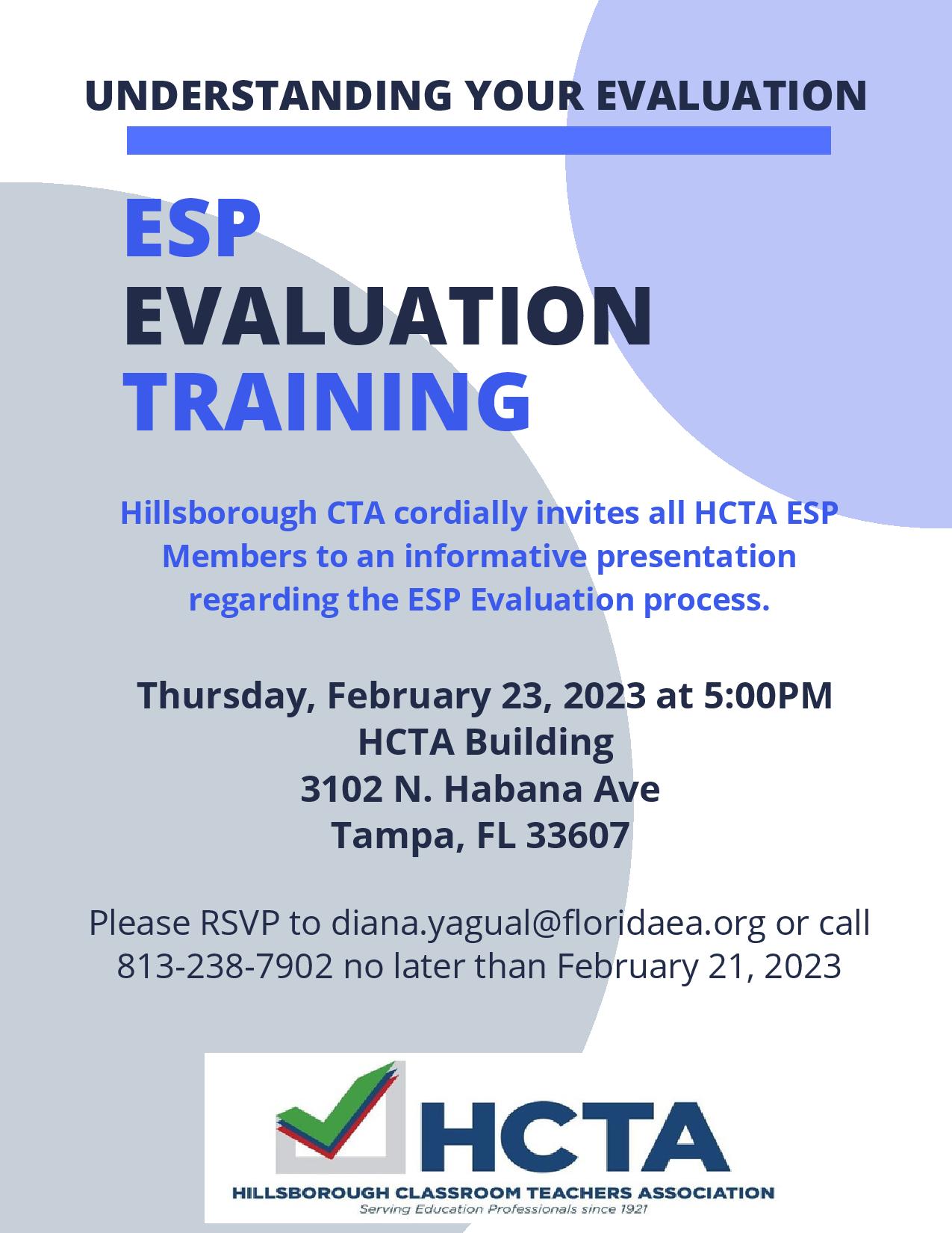 ESP Evaluation Training | HCTA